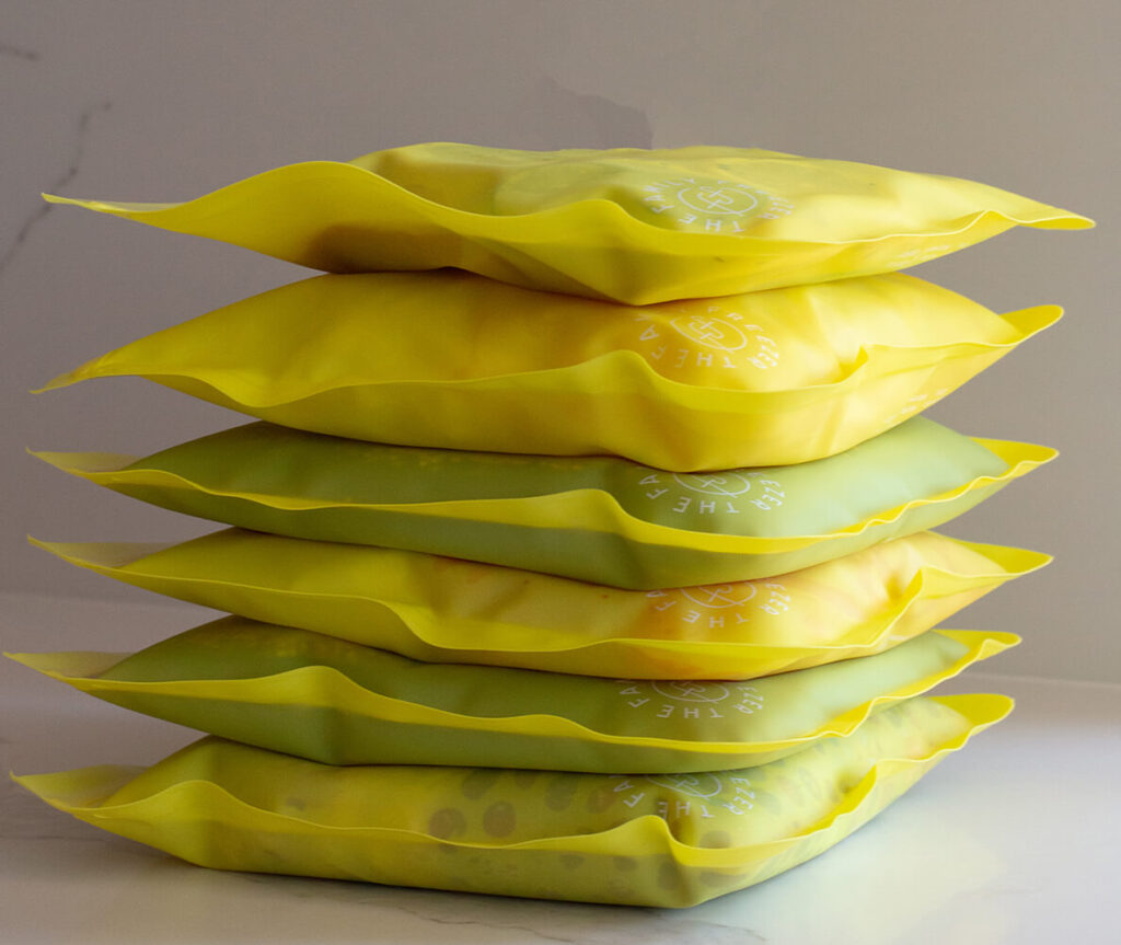 Limited-Edition Yellow Reusable Gallon Freezer Bags [6 Pack] – The ...